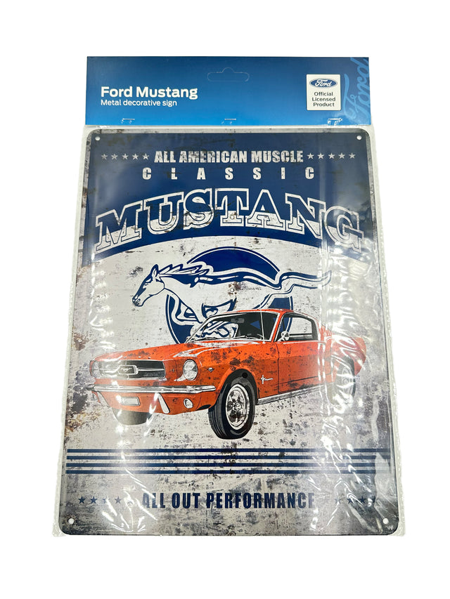 Ford Mustang Metal Sign – Motorsport Superstore
